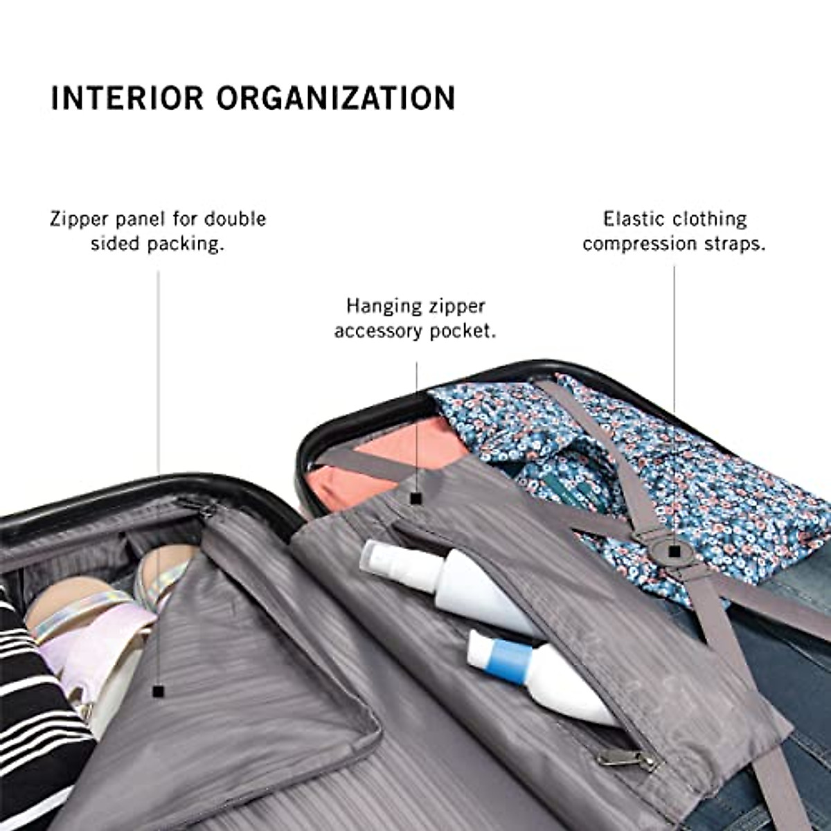 Kenneth Cole Reaction Out Of Bounds 28-Inch Check-Size Lightweight Durable Hardshell 4-Wheel Spinner Upright Luggage