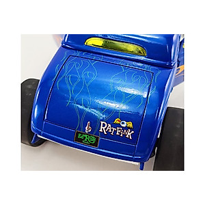 ModelToyCars 1934 Rat Fink Hot Rod Blown Altered Coupe, Blue - Acme 18965 - 1/18 Scale Diecast Model Toy Car