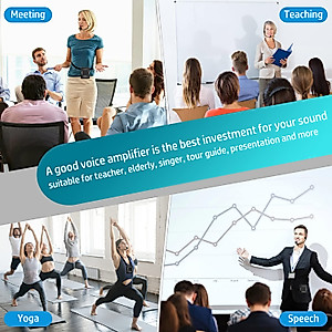 Voice Amplifier for Teachers Personal Wired Microphone Headset - Loudly Rechargeable Portable Microphone with Speaker, 2000mAh Small Pa System with Headset Microphone Classroom ect S309