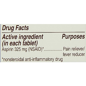 Genuine Bayer Aspirin 325mg Tablets, 24-Count (Pack of 2)