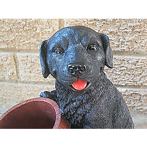 Decorative Dog Wine Holder, for Dog Loving Wine Drinkers (Black Labrador)