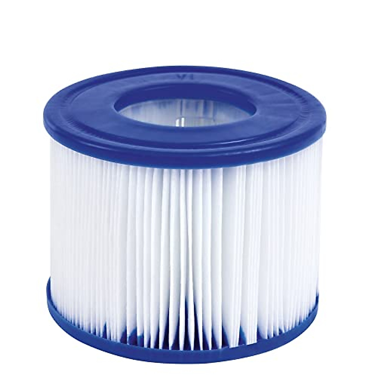 Coleman Napa SaluSpa 2-7 Person Inflatable Round Outdoor Hot Tub Spa with 180 Soothing AirJets, 2 Filter Cartridges, and Insulated Cover, Gray Wood