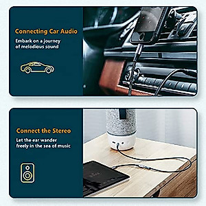 JohnGa 2 Packs USB C to 3.5mm Audio Adapter USB C to Aux Audio Headphone Jack Adapter Hi-Fi DAC Chip for iPad Pro,Samsung Galaxy S21+ S20 Ultra Z Flip Note 20,Pixel 6/5,Huawei Mate 40/30