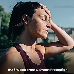 GUTEVOZ Bone Conduction Headphones,Open Ear Headphones Bluetooth 5.3 Wireless Sports Headset with Microphones & 8H Playtime, IPX6 Waterproof Light-weight Wireless headphones for Running, Cycling & Gym