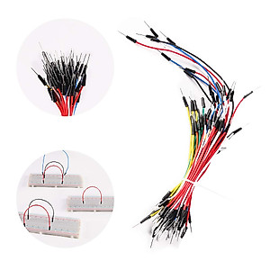 DORHEA 130pcs Solderless Flexible Breadboard Jumper Wires Cable Male to Male Compatible with Arduino Breadboard and Circuit Board (2 Pack)