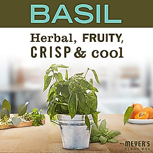 MRS. MEYER'S CLEAN DAY Liquid Dish Soap, Biodegradable Formula, Basil, 16 fl. oz