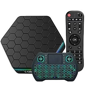 EASYTONE Android TV Box 12.0,TV Box Android 4GB 32GB with H618 Chipest,WiFi6 BT5.0 6K TV Box 2.4/5G WiFi Ethernet Smart TV Box Android with Mini Wireless Keyboard