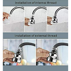 360 Degree Rotating Faucet Movable Kitchen Tap Head Water Saving Nozzle Sprayer