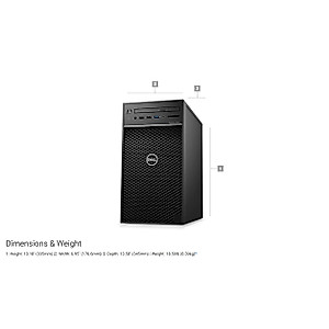 Dell Precision 3630 Desktop Workstation with Intel Core i7-8700 Hexa-core 3.2 GHz, 16GB RAM, 256GB SSD (Renewed)