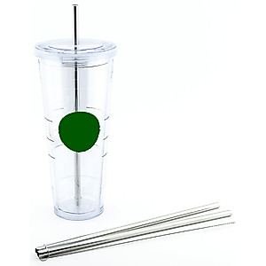 2 Venti Stainless Steel CocoStraw Replacement Straws 2qty For Hot & Cold Travel Mug To-Go Drink Cups