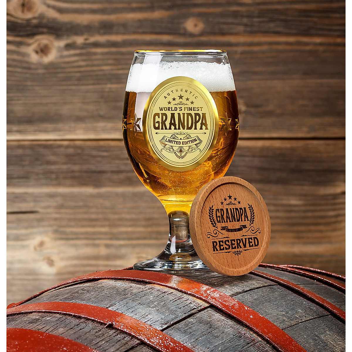 Kies®GIFT Gifts for Grandpa Beer Glass Personalized Gift Grandpa Gifts Grandparents Gift Ideas Great Grandpa Gifts