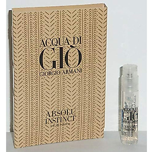 Giorgio Armani ACQUA DI GIO ABSOLU INSTINCT Eau De Parfum Spray Sample Vial .04 oz / 1.2 ml MENS NEW