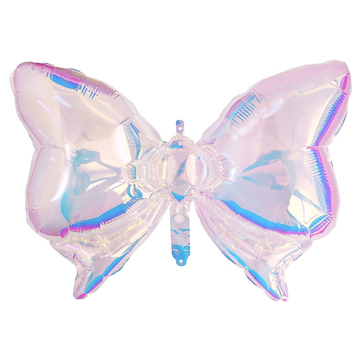 Deermon Iridescent Crystal Jumbo Girl Bowtie Balloons, Transparent Rainbow Lovely Mouse Party Bowknot Foil Balloons For Bridal Shower Birthday Wedding Gender Reveal Party Baby Shower Decoration