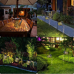 Anordsem Solar Watering Can Lights,Hanging Solar Waterfall Lights Waterproof Outside Decorations Decor for Yard Porch Lawn Backyard Landscape Pathway Patio Gifts for Mom Grandma Women Birthday