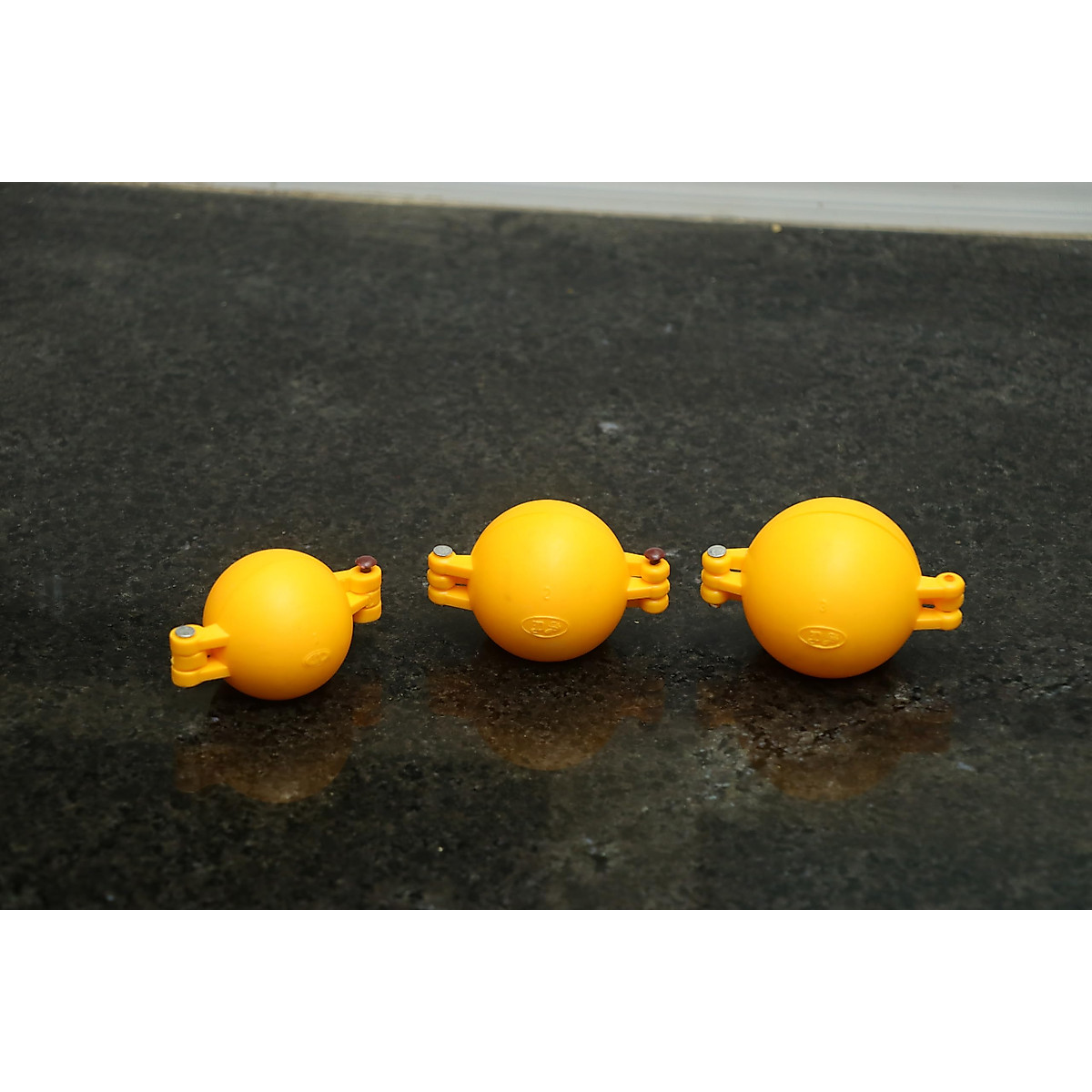 Garden Of Arts Ladoo Maker Mold Plastic Set of 3 in Three Sizes 1,2 and 3 No. Ladu Maker Mould Sancha for Ganpati Diwali Janmashtmi and Other Festival for Indian Mithai