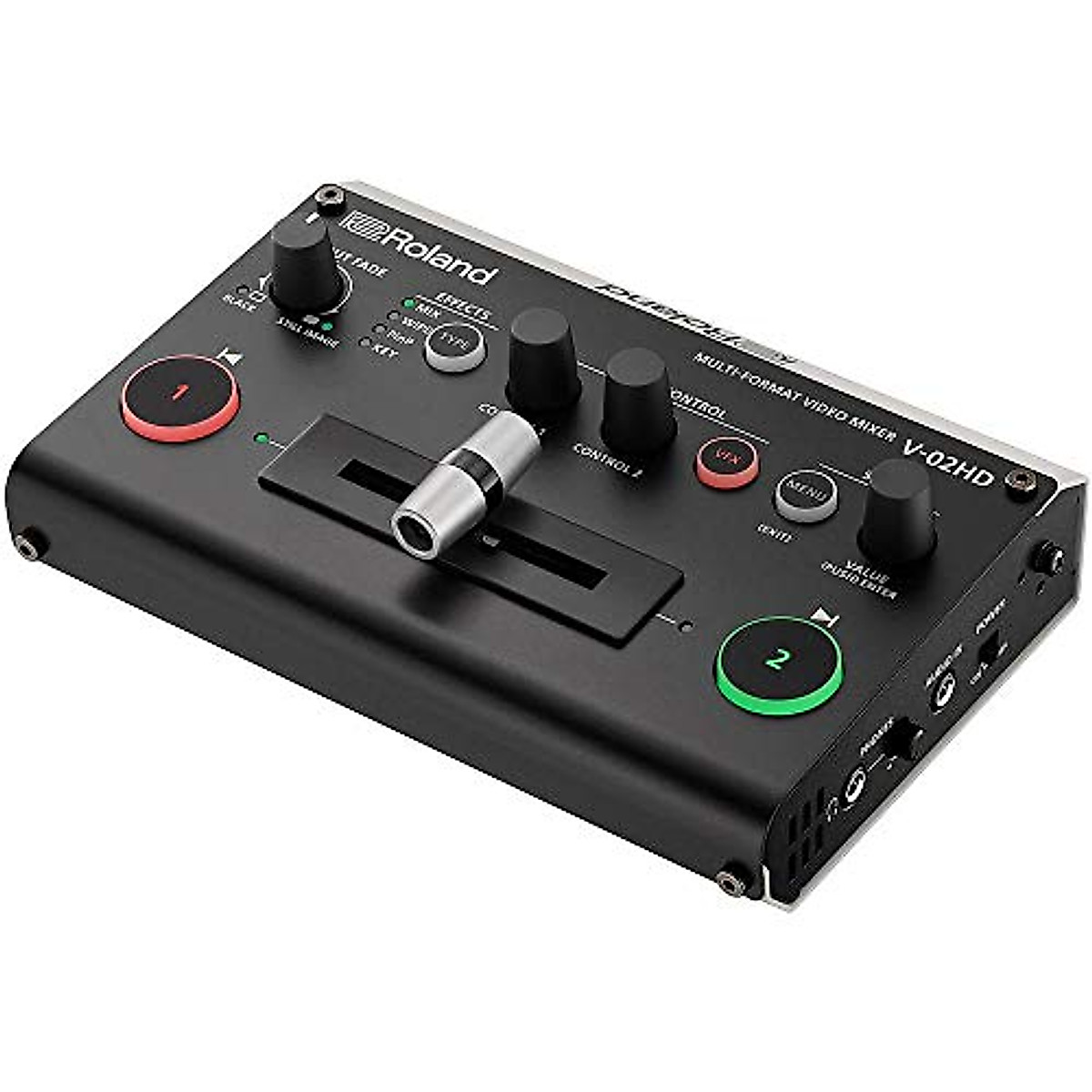 Roland V-02HD PAC2 Micro Video Switcher Mixer Bundle with BOSS FS-6 Dual Footswitch, 2 HDMI Cables & 1/4-inch TS Phone Cable