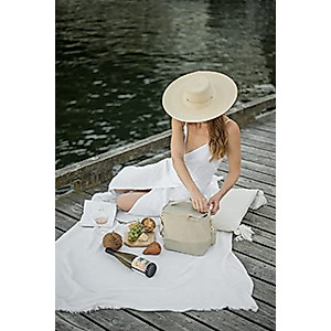 SoYoung Lunch Poche - Adult Lunch, Raw Linen, Eco-Friendly, Modern and Easy to Clean - Linen-Cement