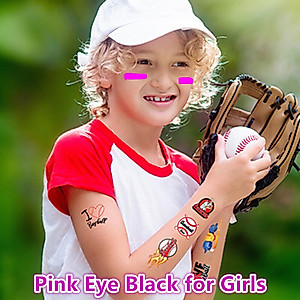 Go Ho Hot Pink Cream-Blendable Face Body Paint Stick,Hot Pink Eye Black Stick,Easy to Color Eye Black Pink Face Paint,Safe Facepaint&Lip Smacking for Halloween Makeup