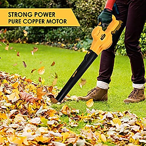 Cordless Leaf Blower, Mellif for DEWALT 20V Max Lithium Battery Powerstack (Battery NOT Included) Handheld Electric Jobsite Air Blower 100CFM 110MPH Powerful for Lawn Care | Snow Blow | Yard Clean