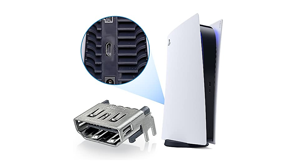 2PCS Replacement HDMI Port Display Socket Jack Connector for Sony PS5 ...