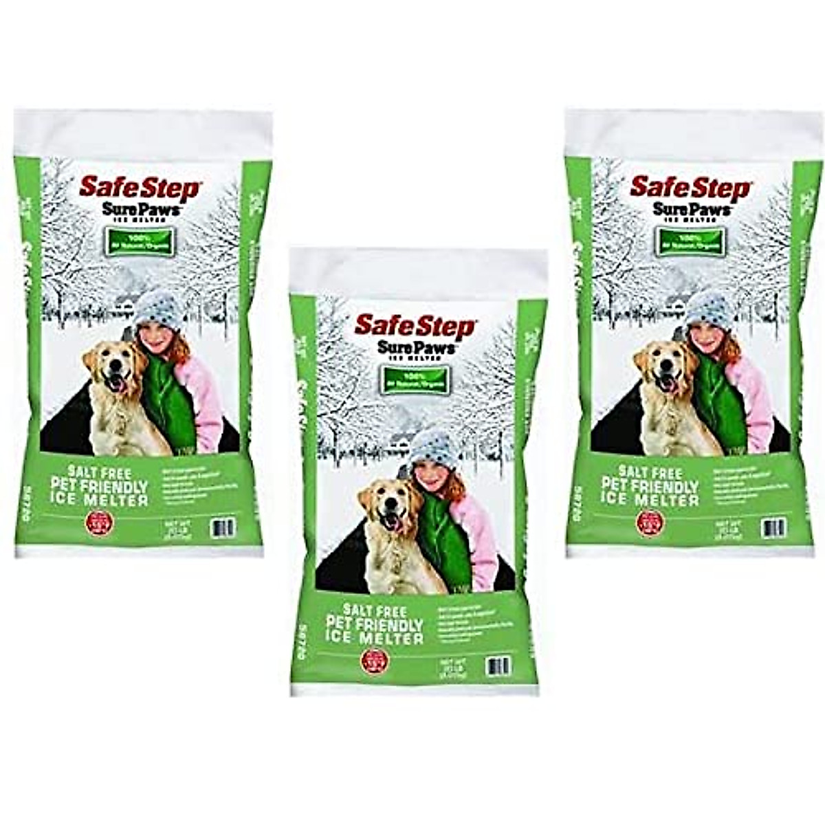 North American Salt 56720 Sure Paws Ice Melter, 20-Pound (3)