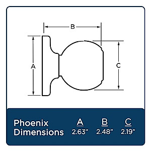 WEISER LOCK GA12 P11P MS Phoenix Dummy Knob, Bronze