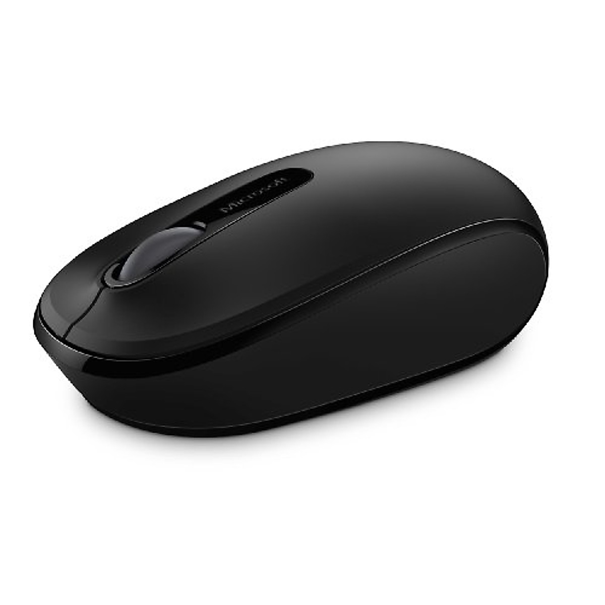 Microsoft Wireless Mobile Mouse 1850 - Black - Comfortable Right/Left Hand Use, Wireless Mouse with Nano transceiver, for PC/Laptop/Desktop, works with Mac/Windows 8/10/11 Computers