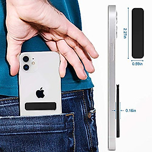 DWTB Cell Phone Kickstand,Multi-Angle Aluminum Kickstand(Adjustable Angle)(Vertical and Horizontal Stand) Compatible with iPhone 14/14 Plus/14 Pro/14 Pro Max, Black