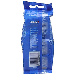 Gillette 2 Men's Disposable Razor, 5 Units - Pack of 2