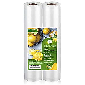 TashiBox [11" x 25' -2 Rolls Vacuum Sealer Bags ,Vacuum Sealer Bags Rolls