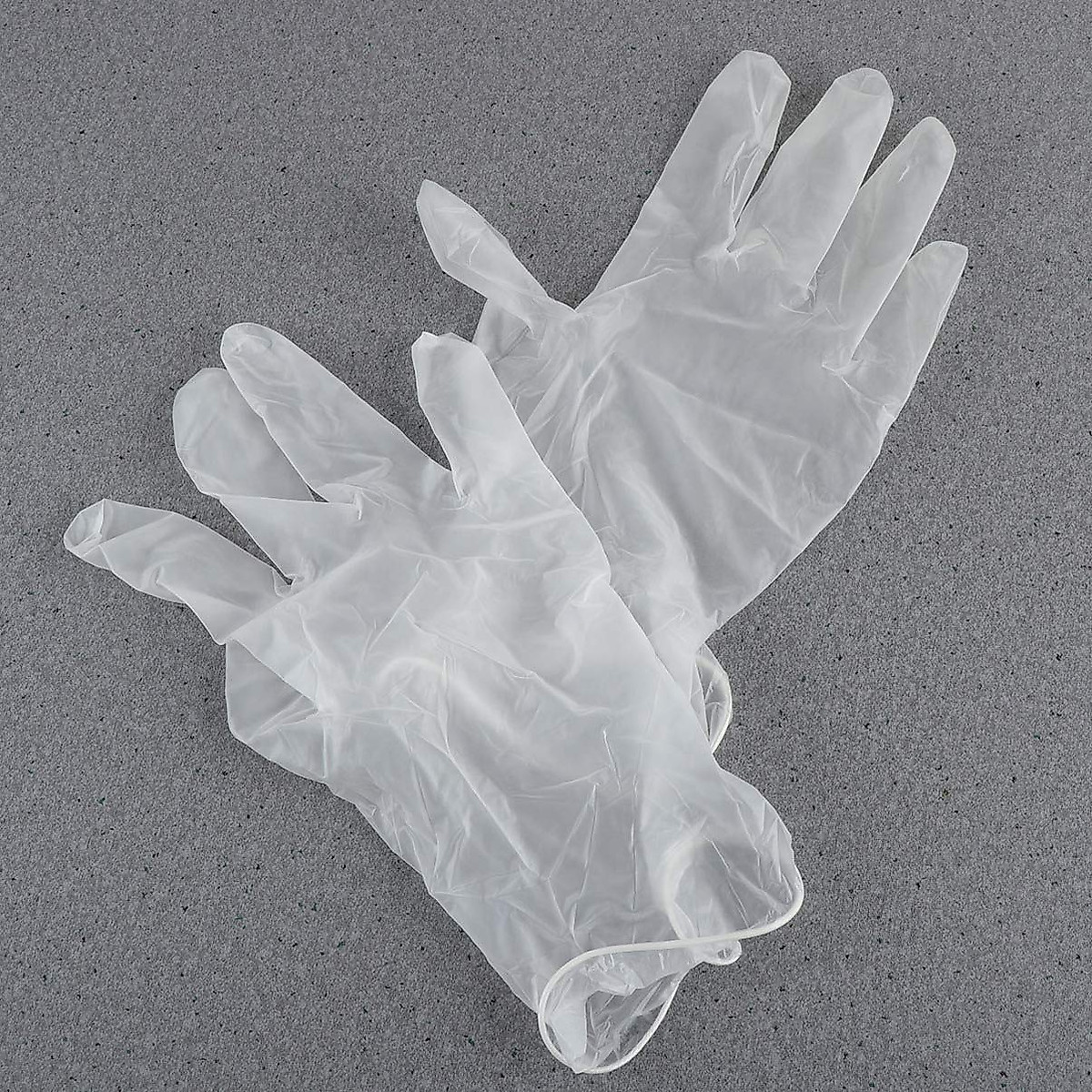 Lurrose 1 Box Rubber Gloves Transparent Handwear Mitten Tattoo Gloves for Home Nail Beauty Food Kitchen Cooking Cleaning
