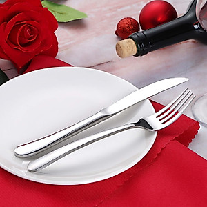 Onader 65 Piece Heavy Duty Silverware Set with Serving Utensils Stainless Steel Flatware Cutlery Set for 12