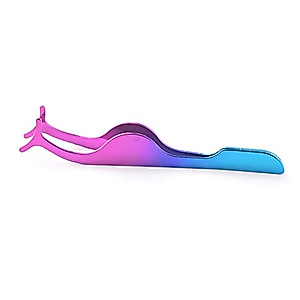 2pcs Eyelash Applicator Tool Eyelash Tweezers Lash Tool for False Lashes Lash Tools for Eyelash Extensions Fake Eyelash Applicator Lashes Clip Eyelash Tweezer Set