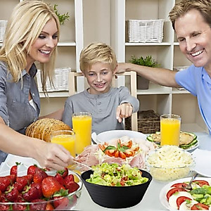 Mfacoy Unbreakable Cereal Bowls Set of 6, 28 OZ Premium Wheat Straw Bowls, Lightweight Dessert Bowls, Reusable Soup Bowls, Microwave Safe Bowls for Camping, RV, Dorm, Soup, Oatmeal, Ramen, BPA-Free