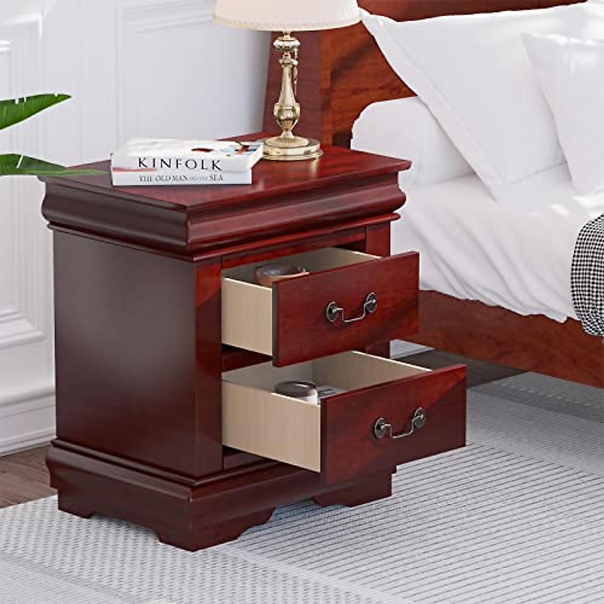 ACME Furniture Louis Philippe Nightstand, Cherry, One Size
