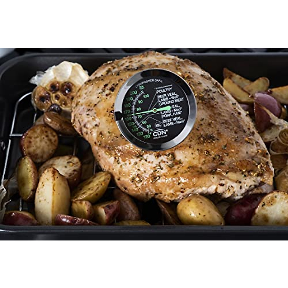 CDN ProAccurate Oven Thermometer, Pack of 1, Black