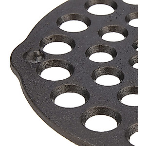 Lodge L8DOT3 Cast Iron Meat Rack/Trivet, Pre-Seasoned, 8-inch