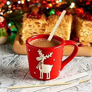 Bamboo Coffee Stirrers Individually Wrapped 200 Count in Storage Box – Coffee Stir Sticks 5.5 inch Coffee Bar Disposable individually wrapped coffee stirrers for Coffee and Cocktail