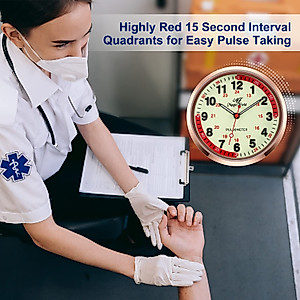 ManChDa Nurse Watch for Nurse Medical Watch Nurse Watch for Women Silicone Watch Nurse Watch Second Hand Easy to Read Watch Military Time Watch Waterproof Luminous Watch 24 Hours Watch Black