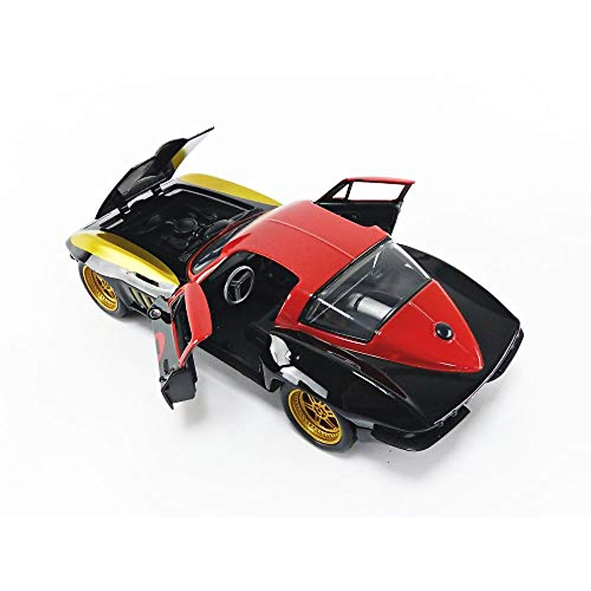 Jada 1:24 Diecast 1966 Chevy Corvette Stingray with Black Widow Figure