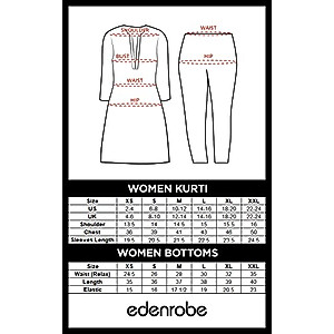 edenrobe Women's Pakistani Indian Kurti Pret - Stitched Ladies Kurta/Tunic Top 217351 Dark Mustard