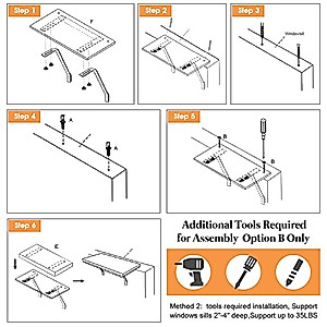 Kphico Cat Window Perch,Window Sill Cat Perch for Large Indoor Cats,Cat Window Seat with Soft and Washable Foam Cat Seat,Kitty Sill,Cat Window Shelf,Pet Cat Bed Shelves for Window Sill-White