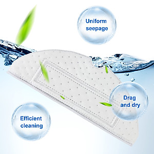 YEmirth 20pcs Sweeping Robot Disposable Mop Pads,Reusable Cloth Mop Pads, Mopping Cloth Replacement Cleaning Pads Fit for Xiaomi Roborock S7, T7S, T7 SPlus,Sweeping Robot Accessory