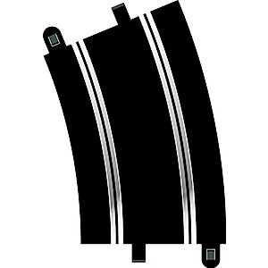 Scalextric C8235 Track Radius - 22.5 Degrees Curve, Black, White, Silver