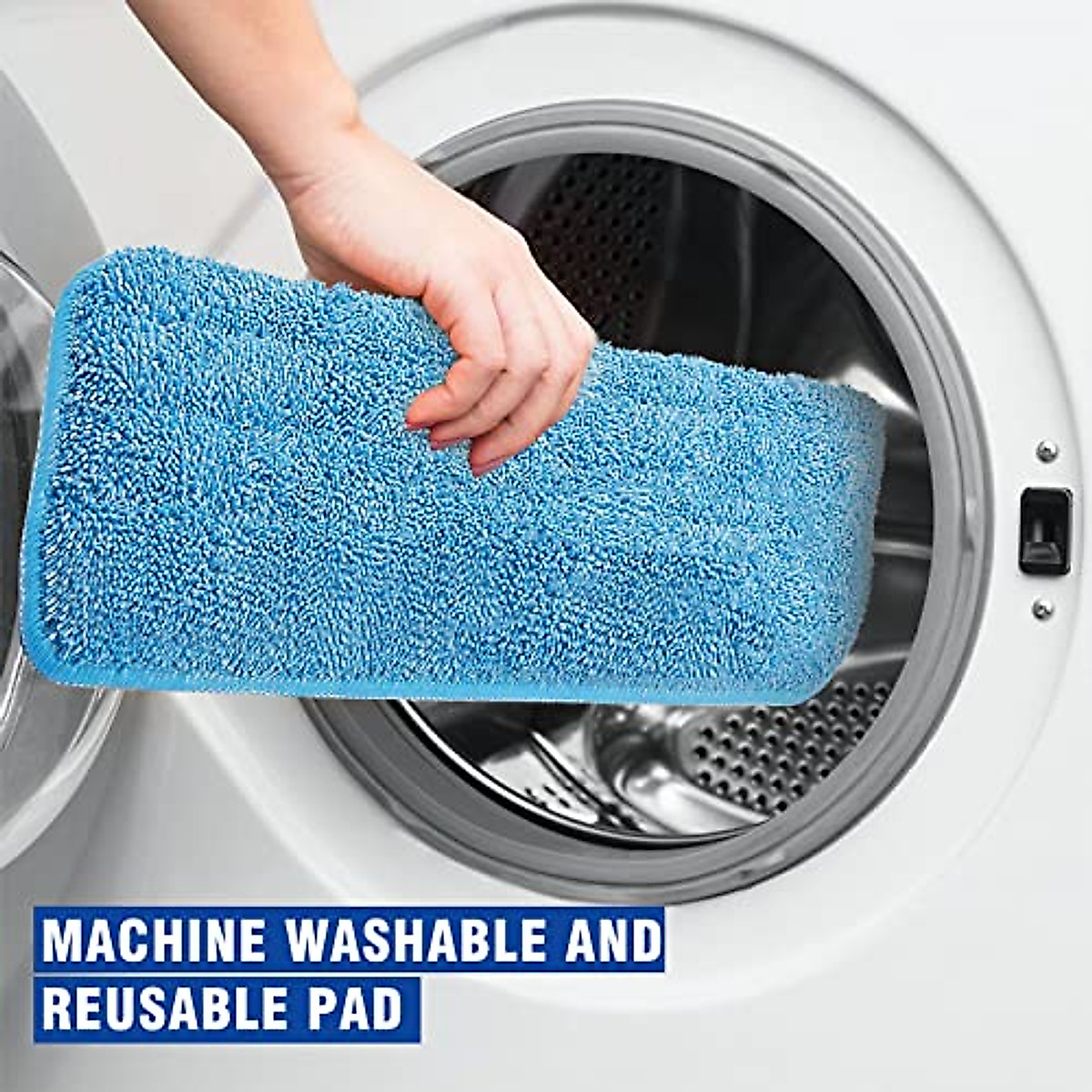 6 Pack Microfiber Spray Replacement Mop Pads - Perfect Cleaning Solution for Home and Commercial Use, Compatible with Bona Floor Care System