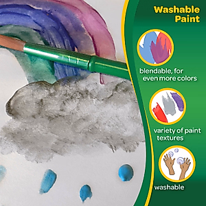 Crayola Kids Washable Paint Set, 42 Ct. Gift for Kids, Ages 3, 4, 5, 6, 7, Assorted