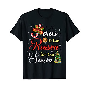 Christian Jesus The Reason Christmas Stocking Stuffer Gifts T-Shirt