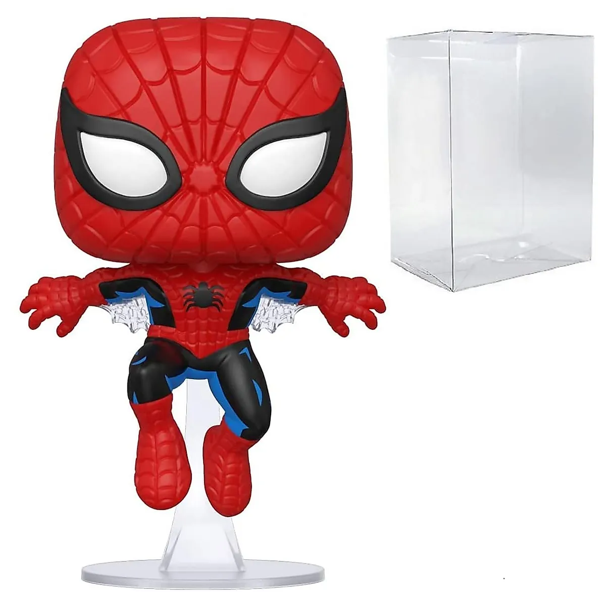 Spider-man POP Marvel: 80th - First Appearance Funko Pop! Vinyl Figure (Bundled with Compatible Pop Box Protector Case), Multicolored, 3.75 inches
