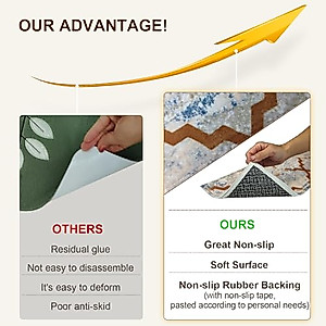 Stair Treads Non Slip Stair Carpet Treads, Carpet Stair Treads for Wooden Steps Indoor 15 pcs 8 * 30 inch,Removable Quick-Dry Machine Washable,Stair Rugs for Kids and Dogs,Golden Diamond