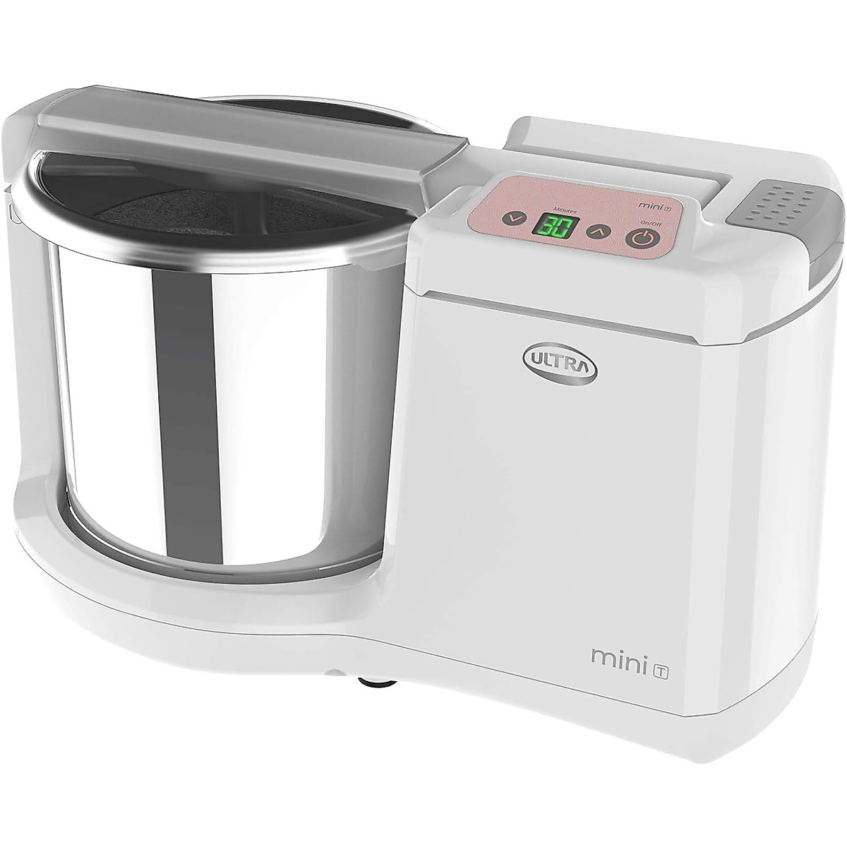 Ultra Mini T Table Top 1.25L Stone Wet Grinder with Atta Kneader & Digital Timer, 110-volt